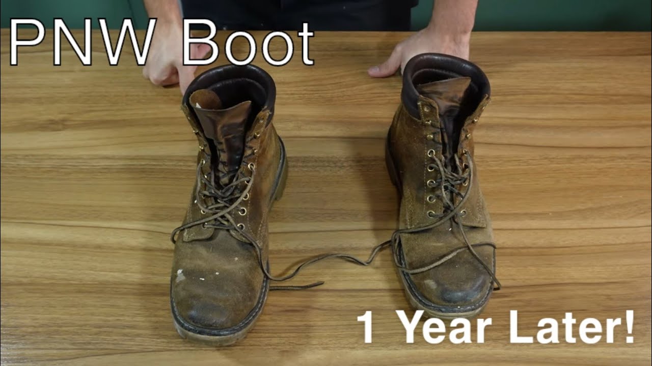 Whites' Chore Boot 1 Year Later. - YouTube