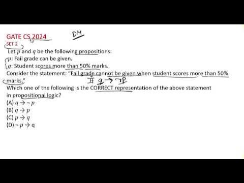 Discrete Mathematics GATE CS PYQ 2024 - YouTube