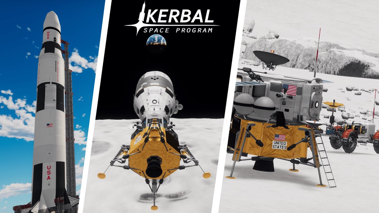 Apollo 18 And First Moon Base | A KSP Cinematic - YouTube