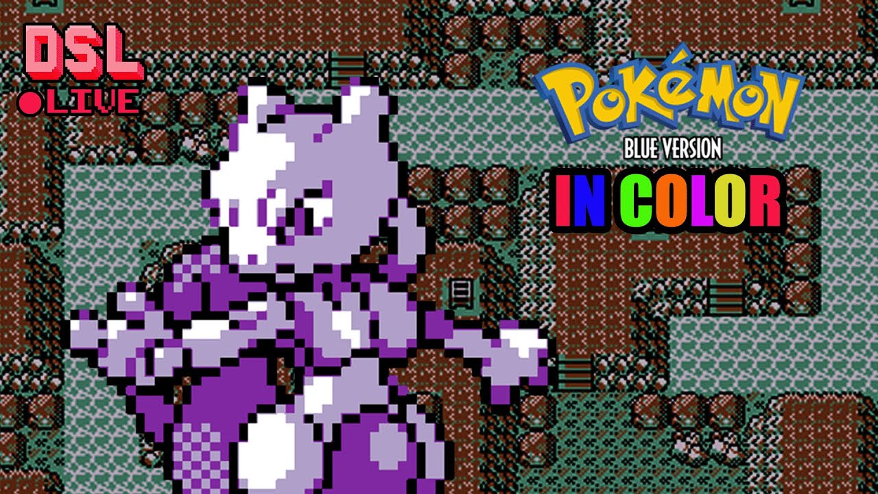 Pokemon Blue Color Mod FINALE - Take on the Elite Four and Catch Mewtwo ...
