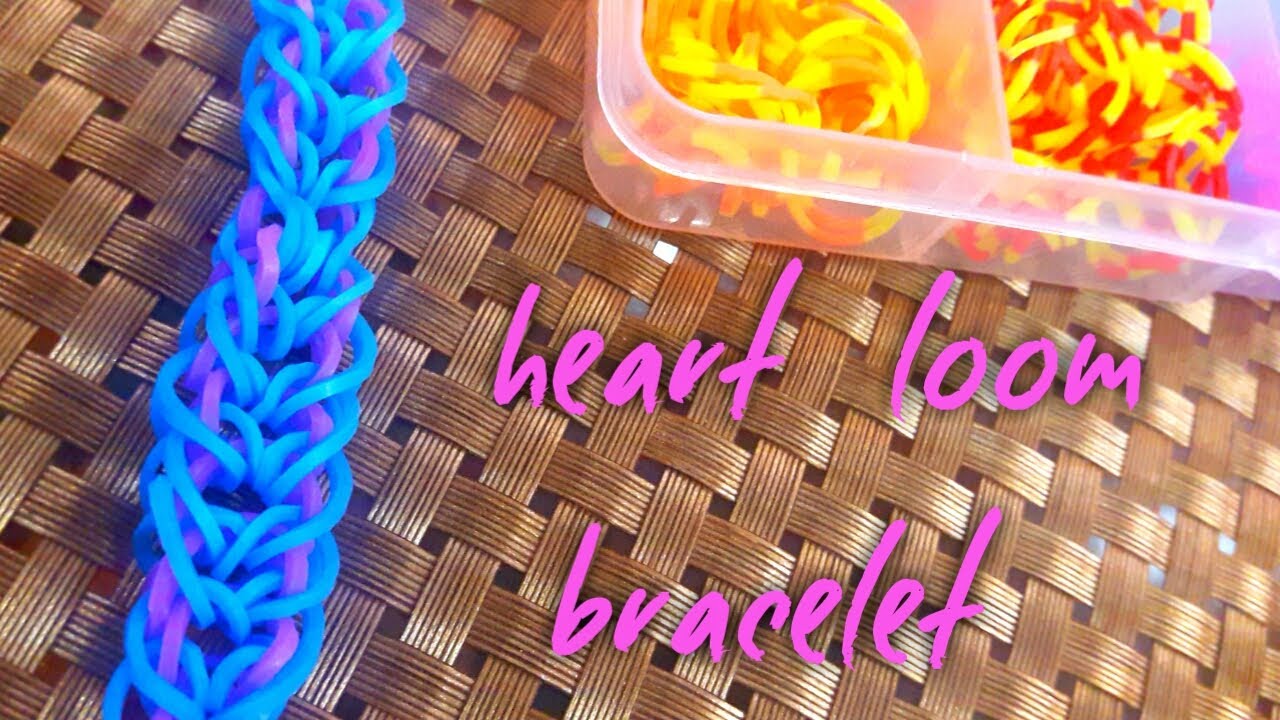 Rainbow Loom Heart Bracelet Tutorial | How To, - YouTube