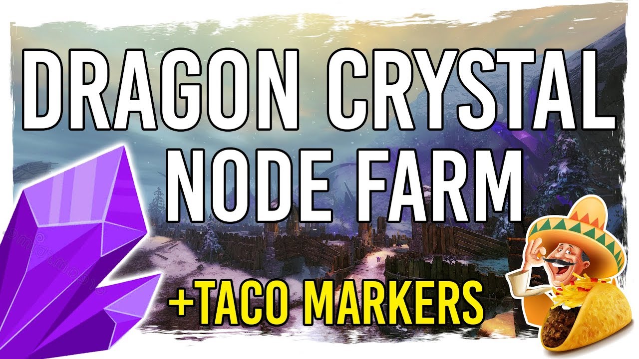 Guild Wars 2 - Thunderhead Peaks - Dragon Crystal Nodes Farming Route ...