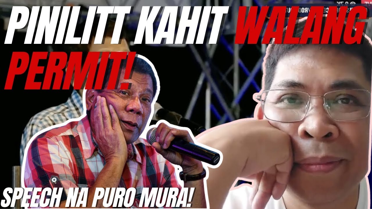 DIGZ PINILIT ANG RALLY KAHIT WALANG PERMIT! SPEECH NA PURO LANG MURA ...