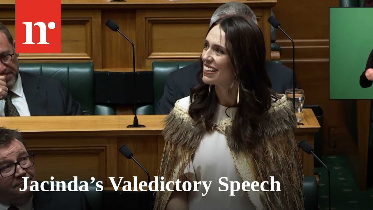 Jacinda Ardern's final words in Parliament - YouTube