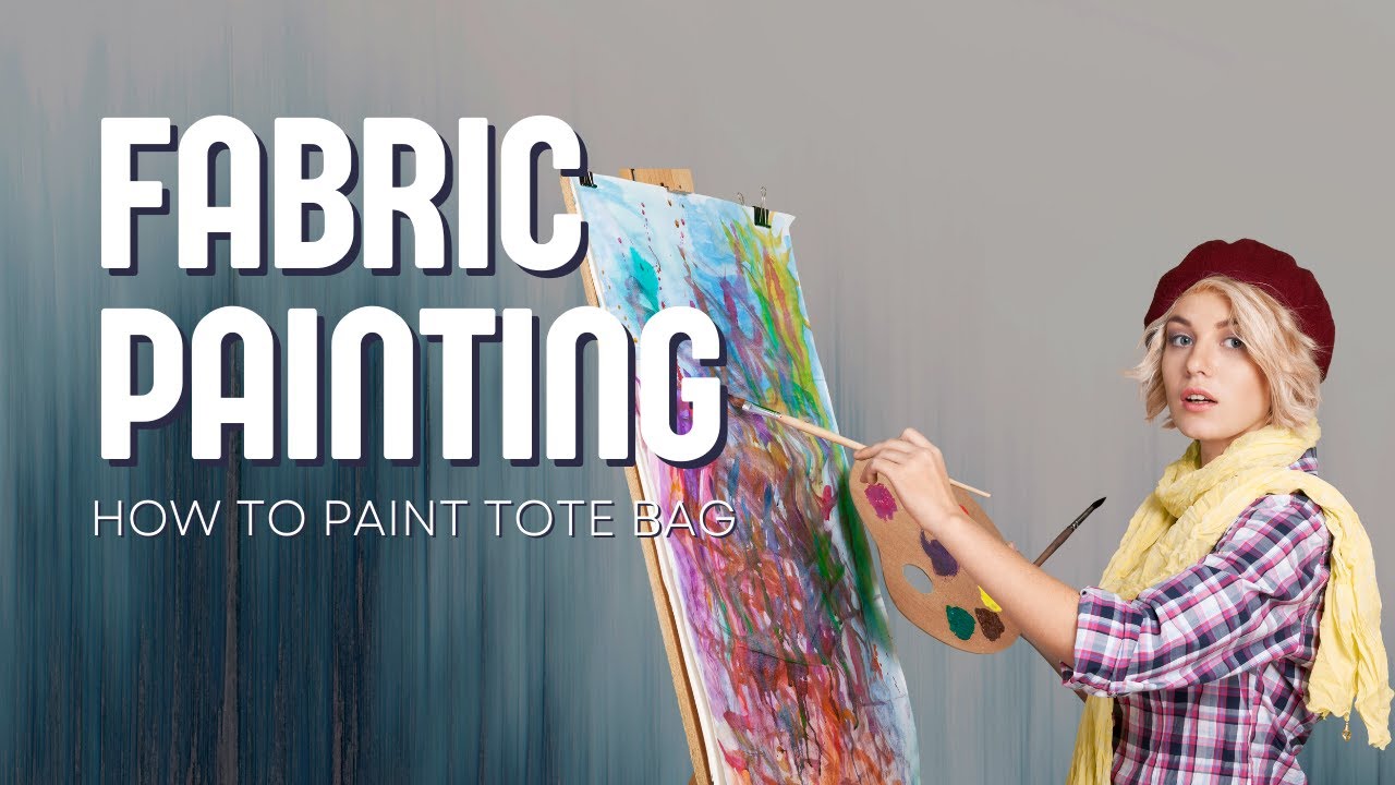 How to paint a tote bag | easy Techniques #trending - YouTube
