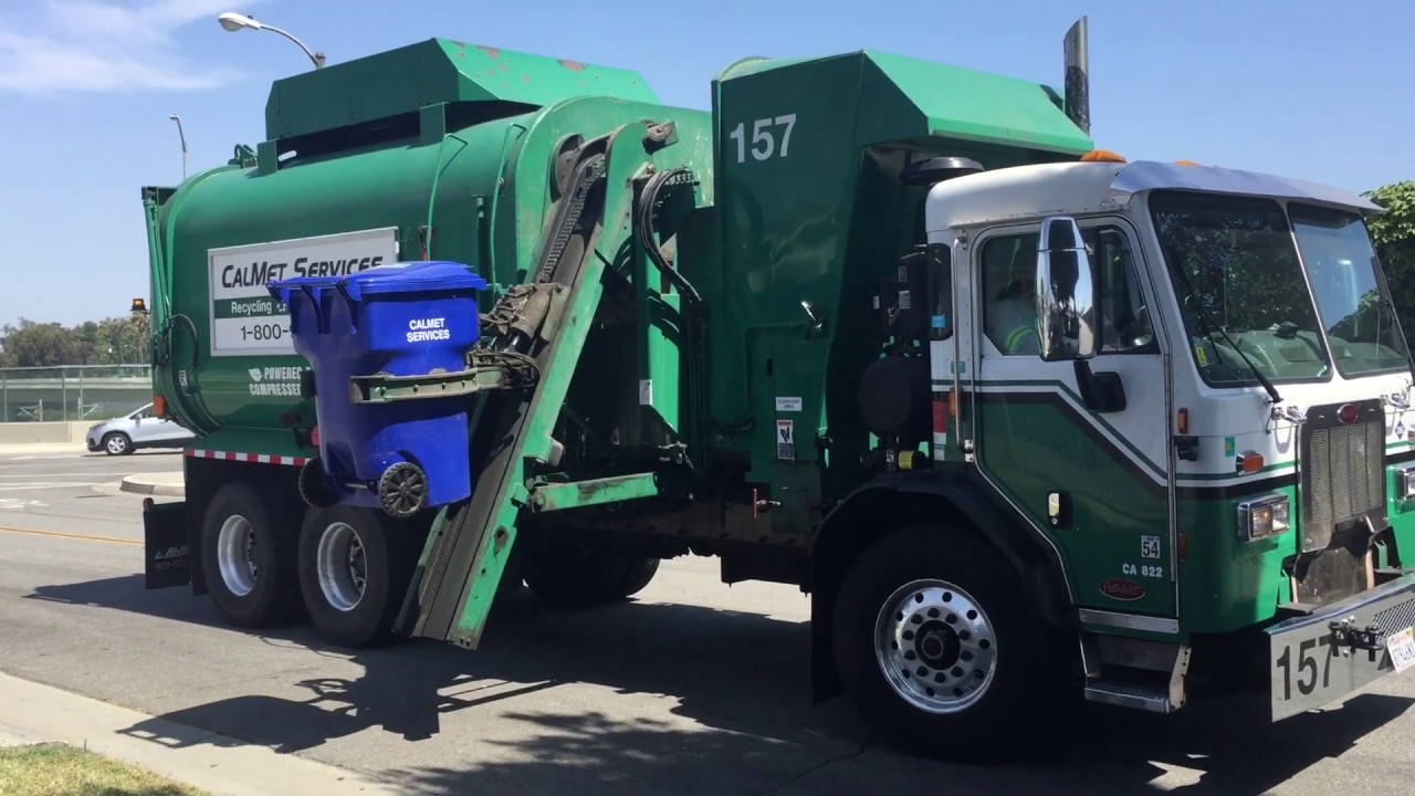 Calmet Services Trash Truck #157 Peterbilt 320 Part 39 - YouTube