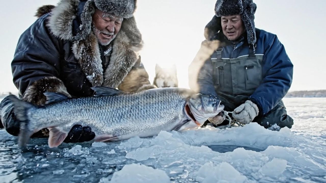 Surviving –60°C | We Caught a Monster Fish Beneath 2 Meters of Ice ...