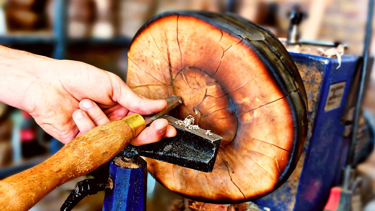 Woodturning - Building the Most Beautiful Giant dish - YouTube
