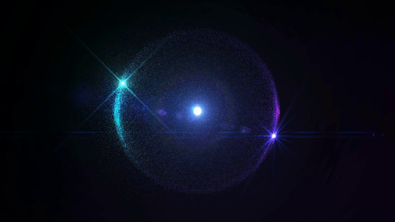 Particles Sphere Optical Flare Blue Purple Looping | Video Effects ...