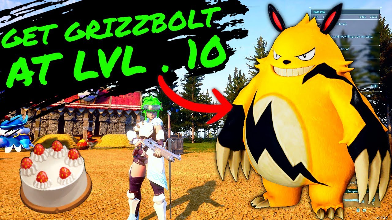 How To Get A GRIZZBOLT at LEVEL 10 Through BREEDING in PALWORLD ...