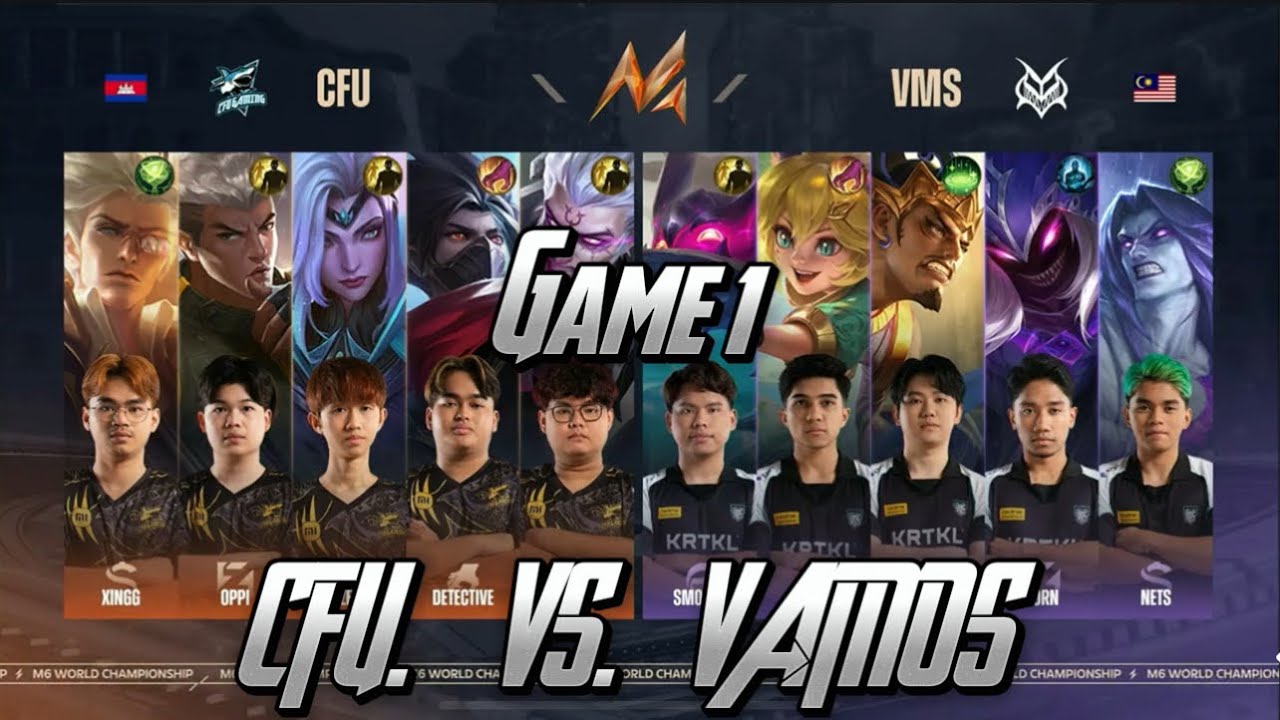 CFU Gaming VS Team Vamos / M6 Game 1 - Mobile legend Bang Bang Esports ...