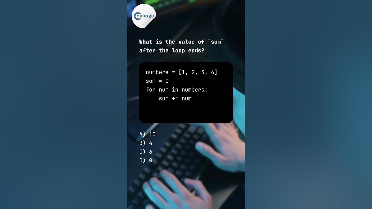 Python Mcq Summing Elements In A Loop Python Pythonmcq Pythoncoding Coder Youtube