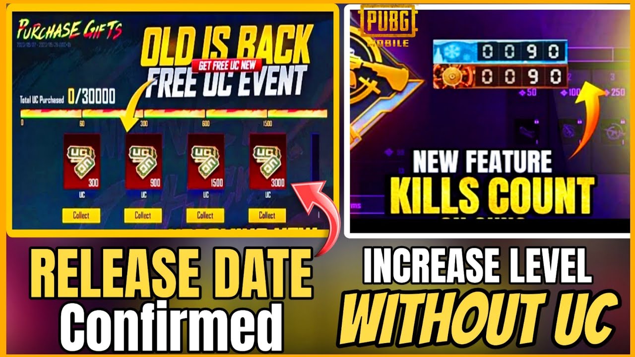 PURCHASE GIFT RELEASE DATE CONFIRMED | FREE UC EVENT | NEW TOTAL KILL ...