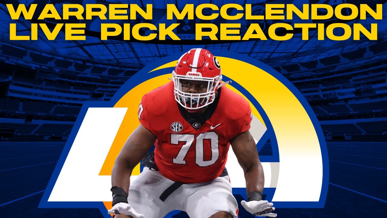 Rams select Georgia OT Warren McClendon Jr. | LIVE REACTION - YouTube