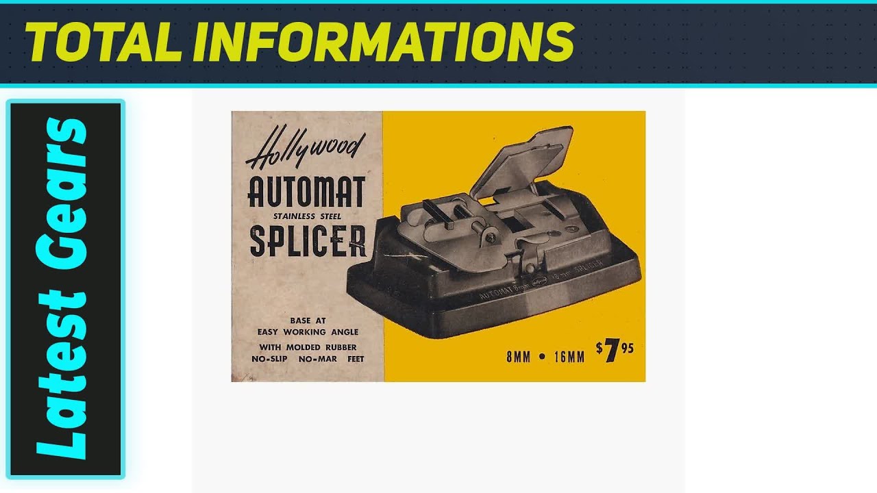 The Ultimate 8mm & 16mm Film Splicer for Classic Cinema - YouTube