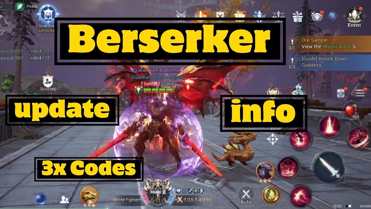 MU Origin 3 Berserker Class information ∆ Skills in Combat action 💥 ...