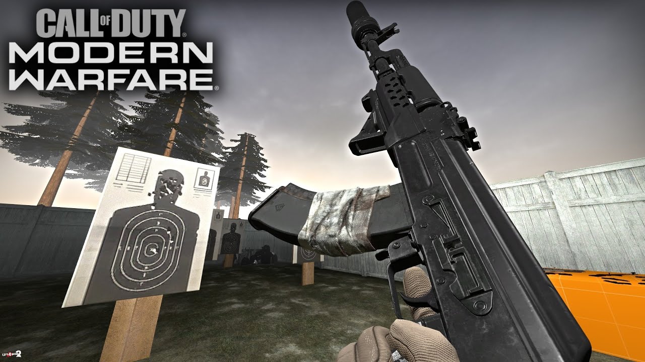Left 4 Dead 2 AK-47 Suppressed Black Call of Duty Modern Warfare 2019 ...