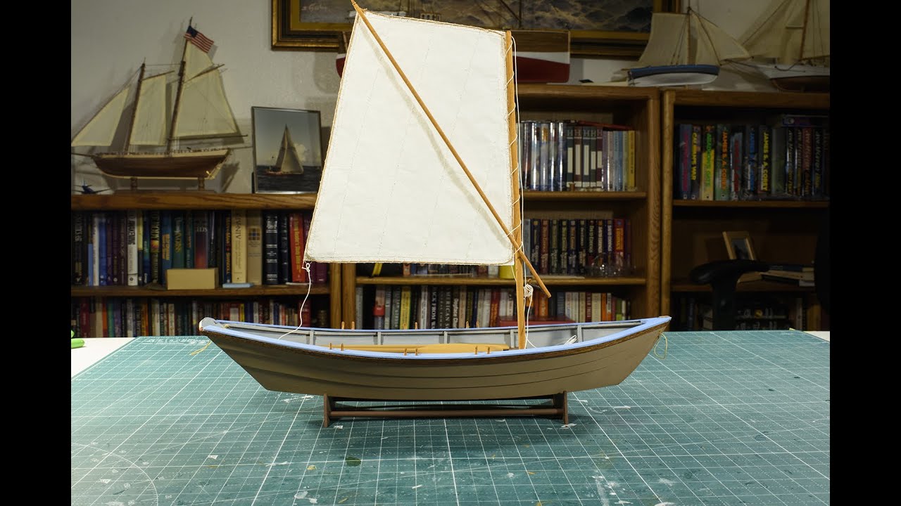 Grand Banks Dory Model Boat - YouTube
