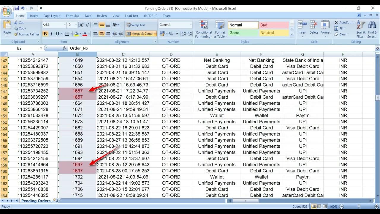 Find duplicate values in excel - Microsoft Excel 2007 - YouTube