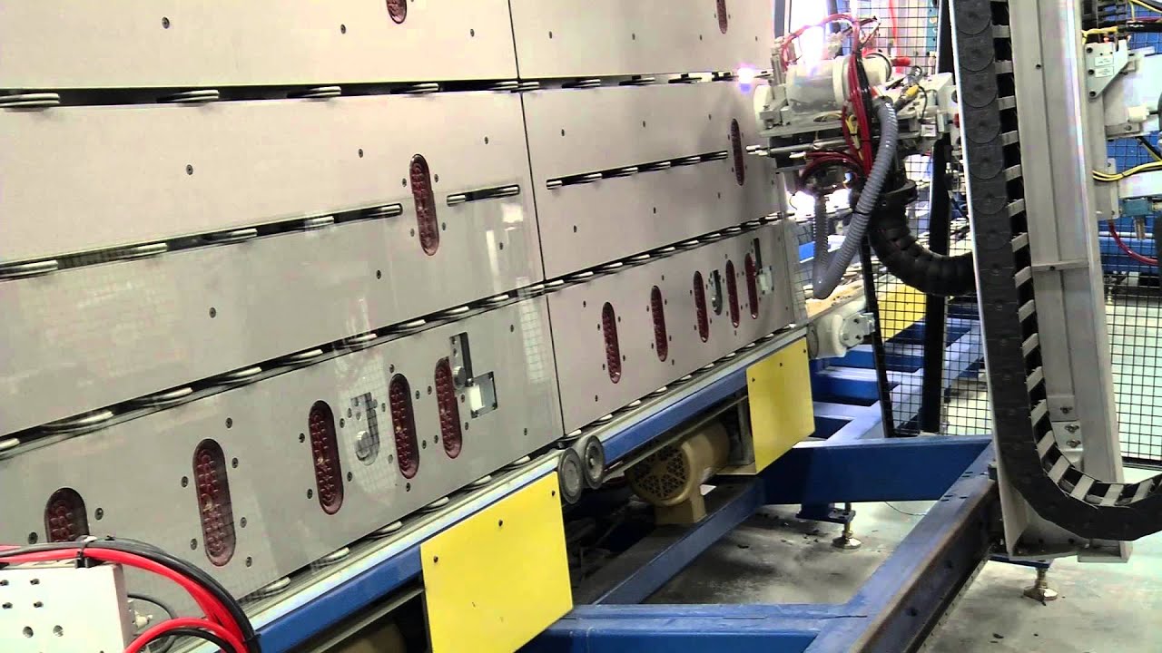 Erdman Vertical Insulating Glass Line - YouTube
