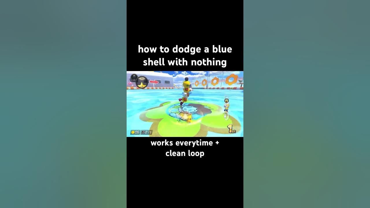 how to dodge a blue shell with nothing (joke) #mario #mariokart #mk8dx ...