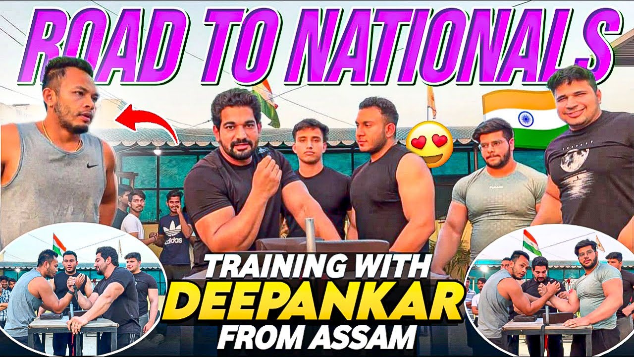 TRAINING 🦾 with Deepankar from ASSAM & AABHAS || YUVRAAJ || SIDDHANT Road to NATIONALS ️ ...
