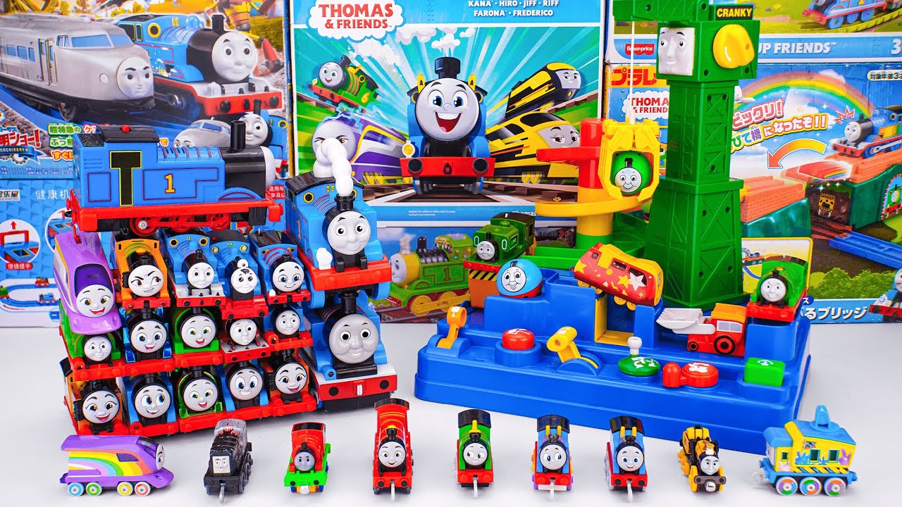 🌈🎉 Colorful Thomas Train World – Unbox all the Engines | Thomas ...