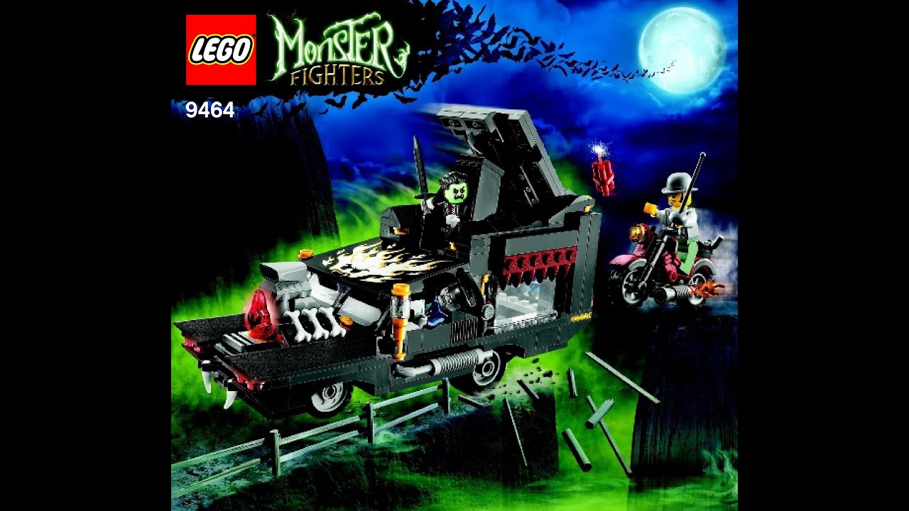LEGO Monster Fighters 9464 The Vampyre Hearse Instructions DIY - YouTube