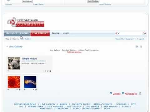 Live Rotator - Integration w/Live Gallery | DotNetNuke Module | Mandeeps.com - YouTube
