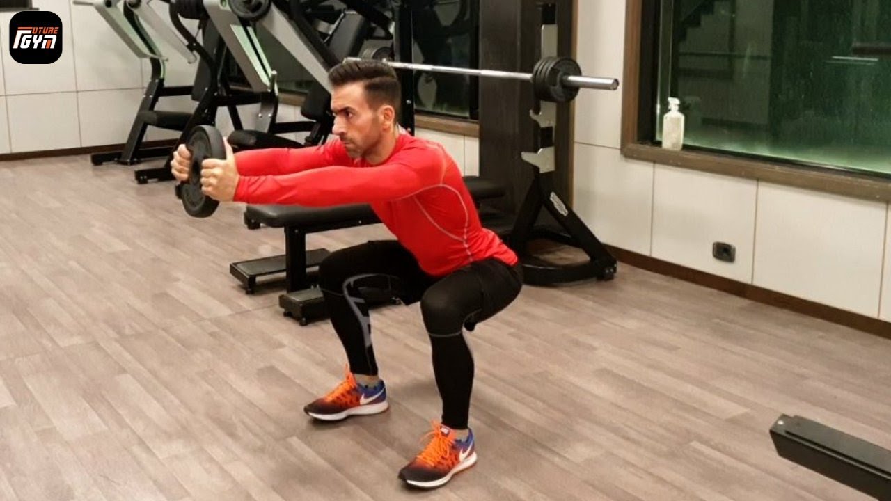 Front Squat With Plate - YouTube