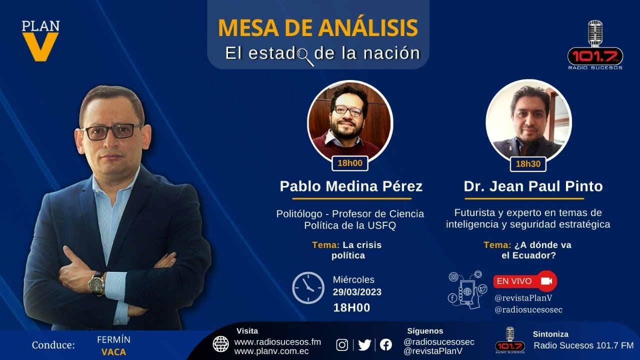 #MesadeAnálisisPlanV: Pablo Medina y Jean Paul Pinto - YouTube