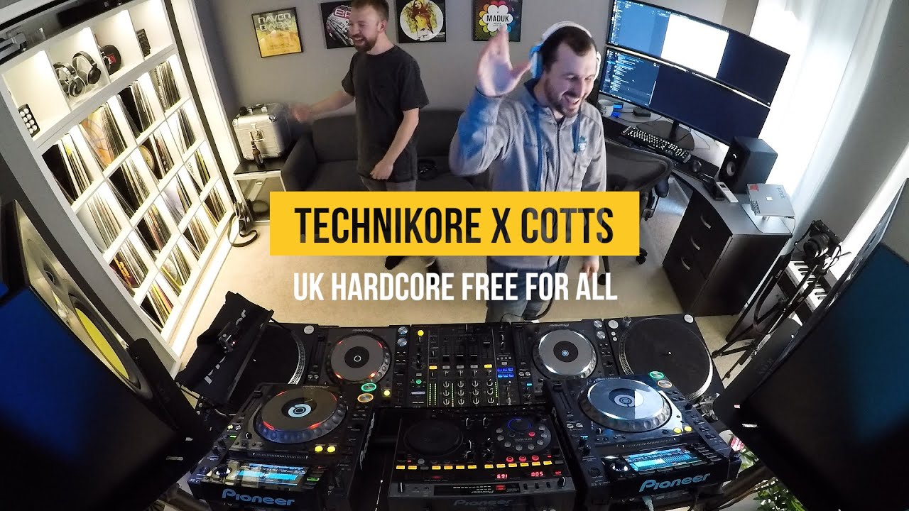 Technikore x DJ Cotts - UK Hardcore Free For All Mix - YouTube