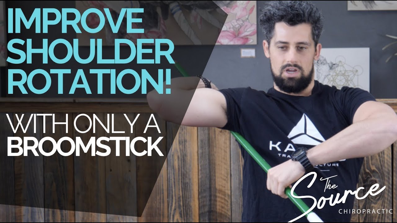 How to Improve Your SHOULDER with only a Broomstick - YouTube