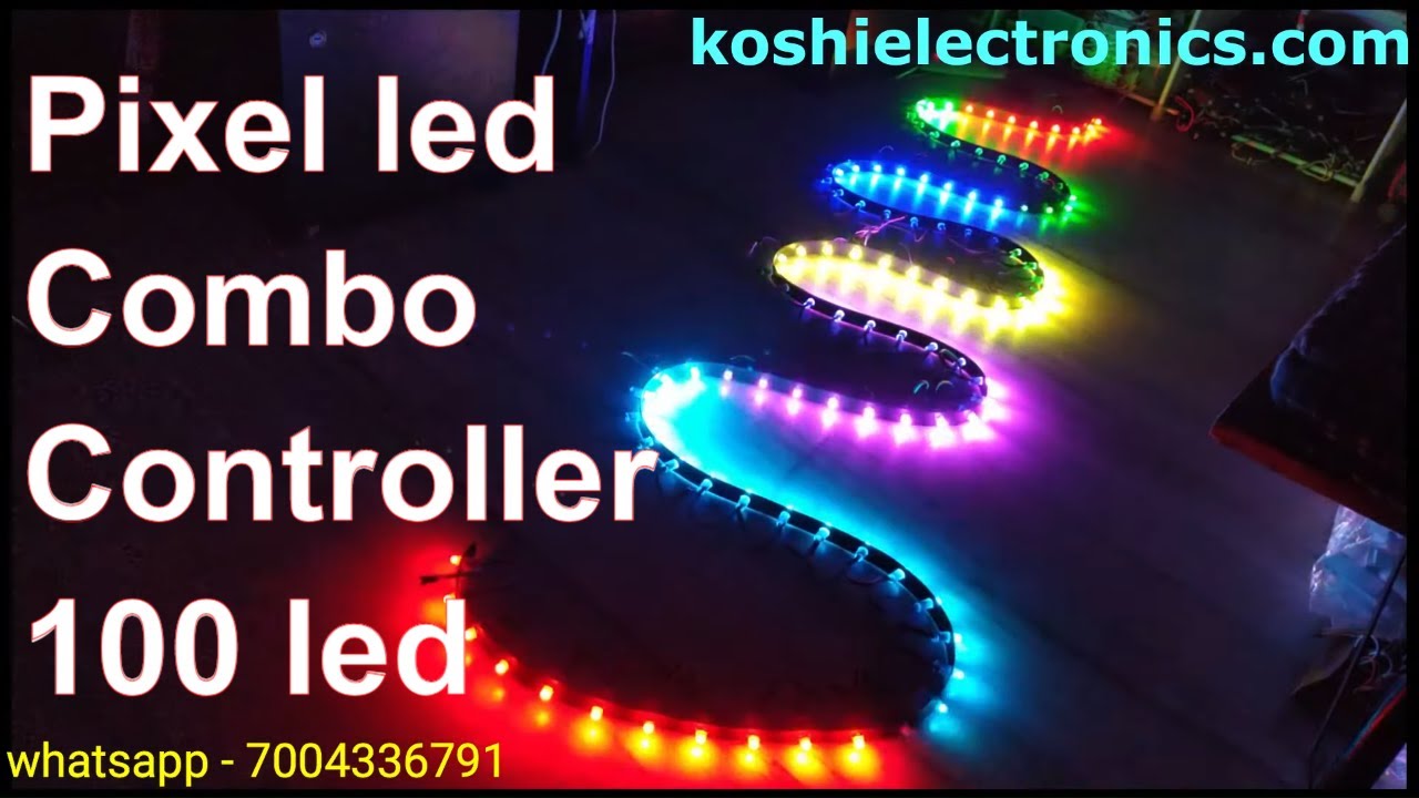 Pixel led combo controller for 100 led - YouTube