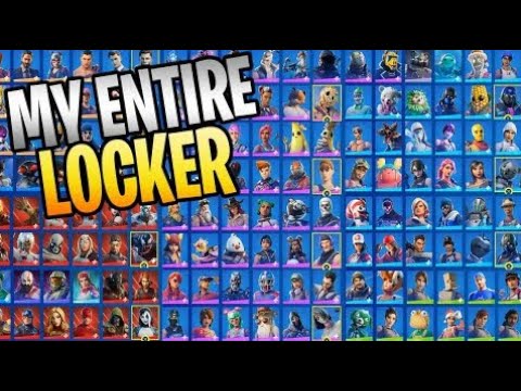 Fortnite locker tour - YouTube