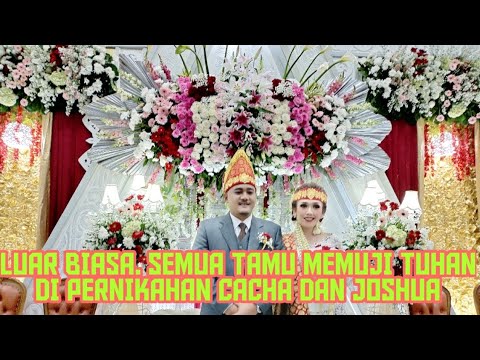 Luar Biasa.Semua Tamu Bernyanyi Memuji Tuhan di Pernikahan Josua dan Caca