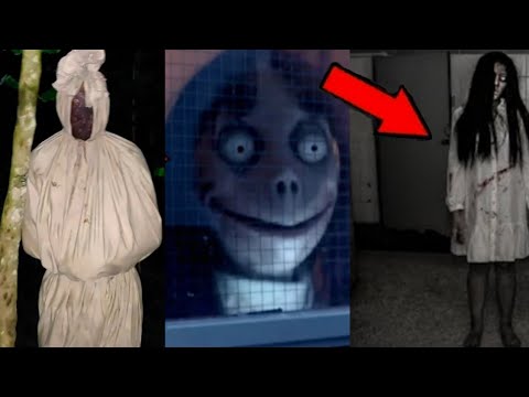 HANTU KERUDUNG PUTIH DAN KUNTILANAK WAJAH H4NCUR | 5 PENAMPAKAN HANTU ...