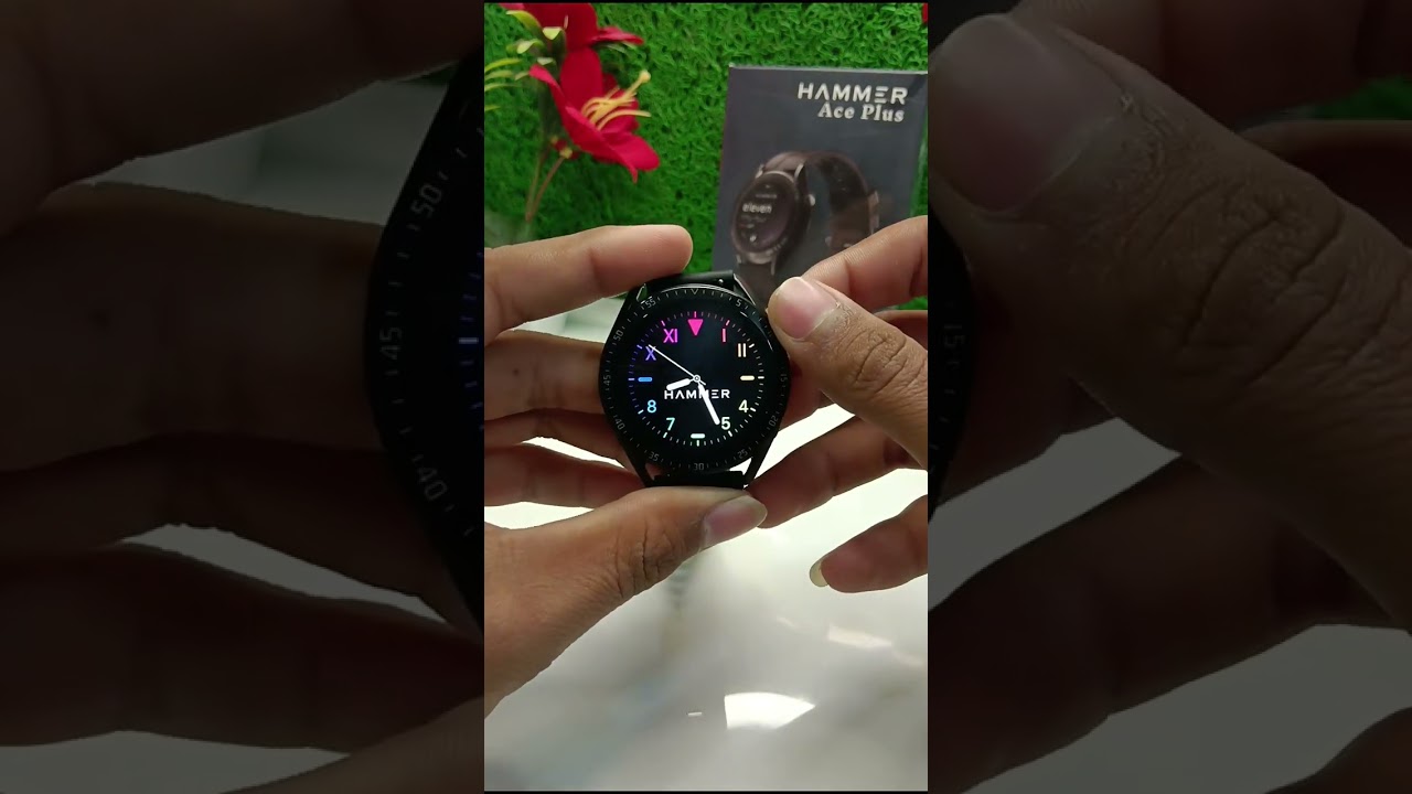 Hammer Ace Pro a premium round dial smart watch - YouTube