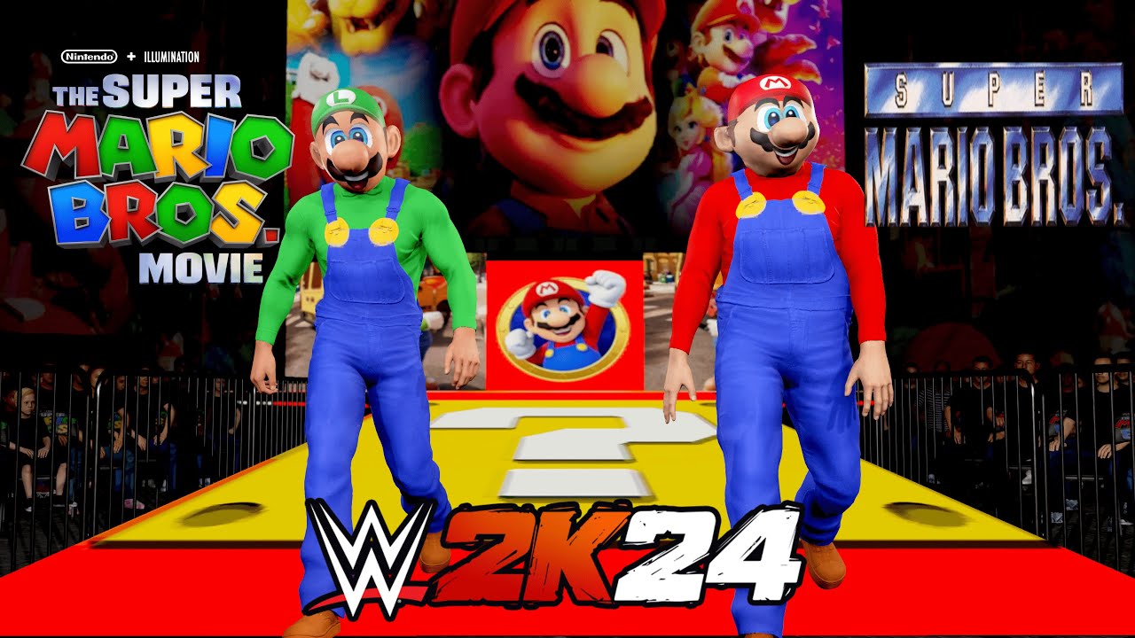 Super Mario Bros Movie Crossover (WWE 2K24) - YouTube