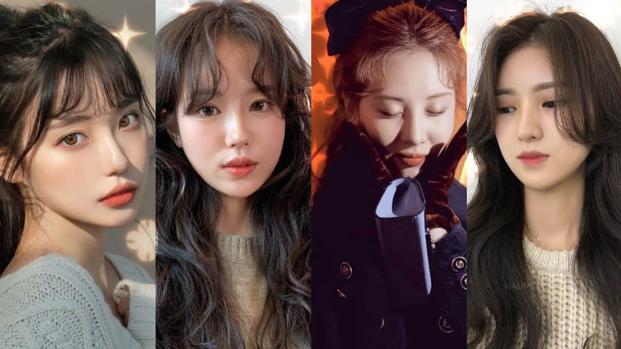 Types Of Korean Hair Bangs With Names || Trendy Korean Bangs - YouTube