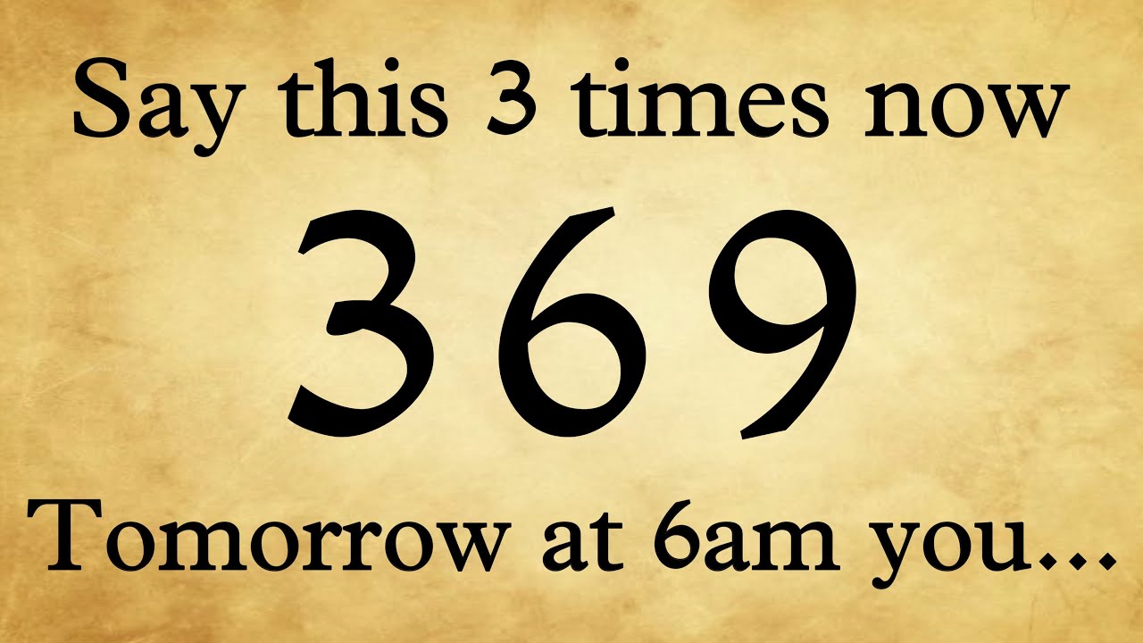 Say This 3 Times Now🌈Tomorrow At 6Am You Will… - YouTube