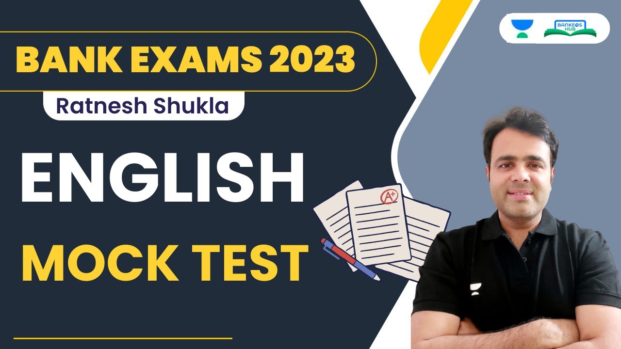 English Mock Test | Bank Exams 2023 | Ratnesh Shukla - YouTube