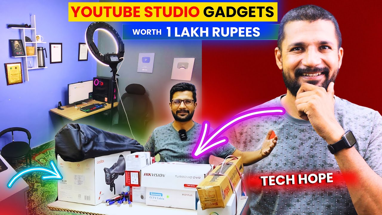 YouTube Studio Gadgets Worth 10000/- LKAH Rupees | Tech Hope - YouTube