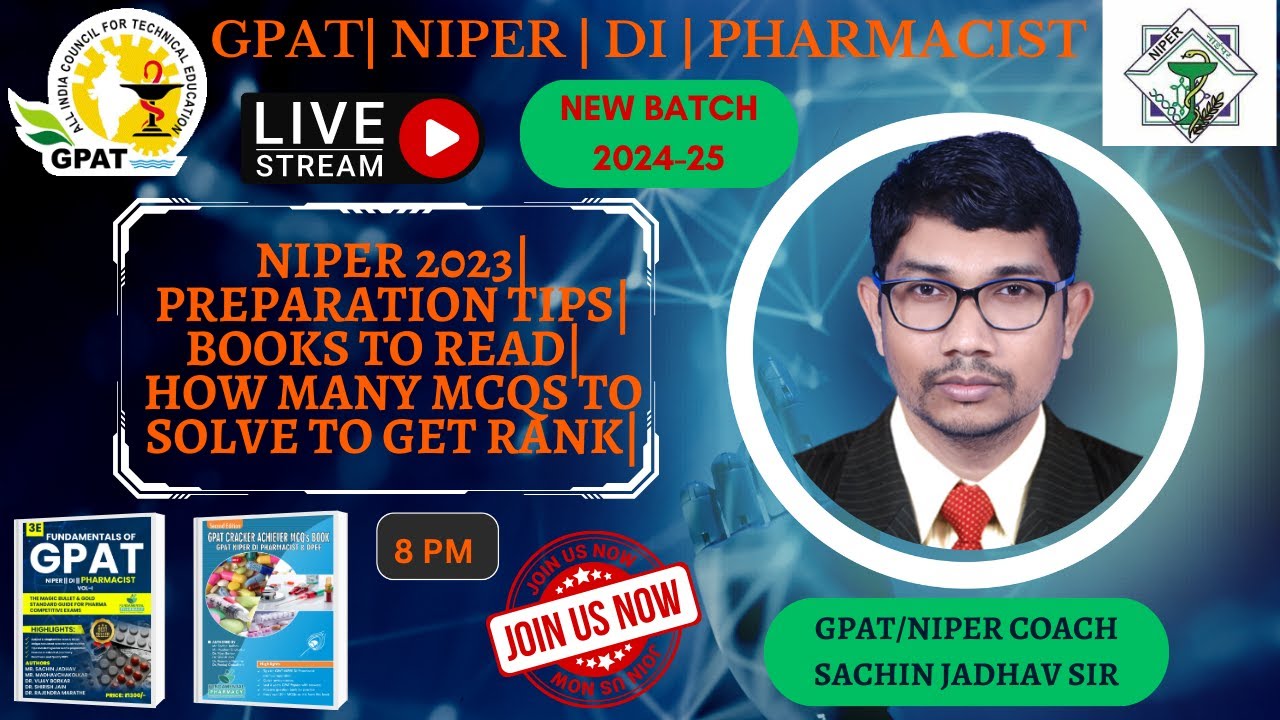 HOW TO PREPARE FOR NIPER|| NIPER TIPS|| BOOKS TO CLEAR NIPER| NIPER ...