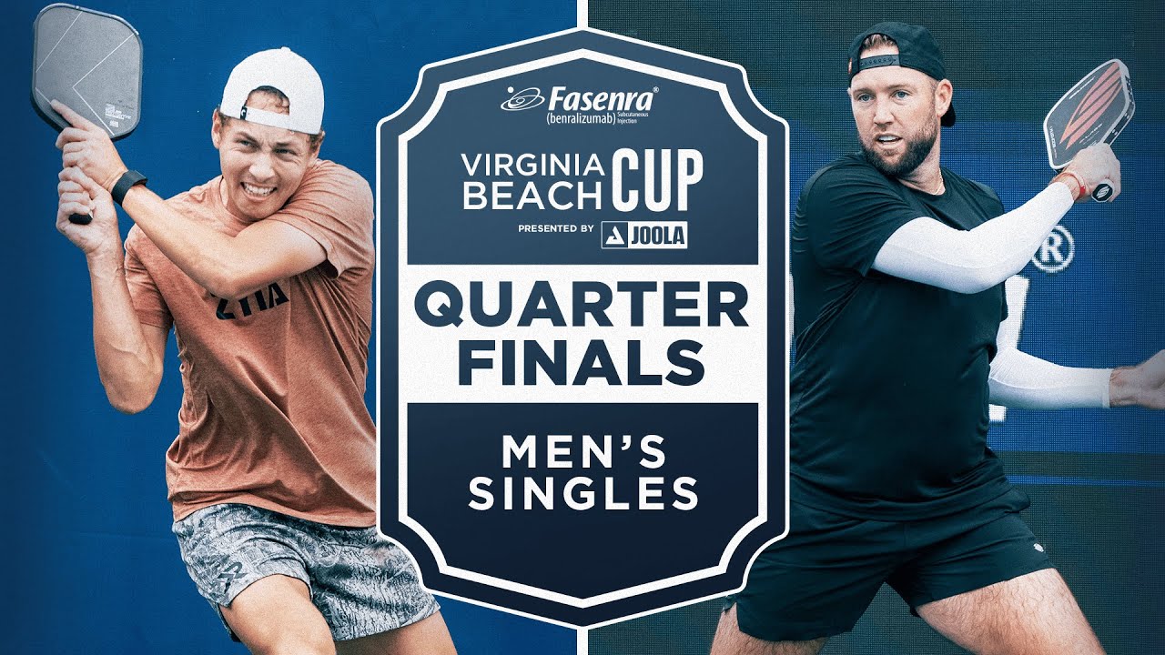 Connor Garnett v Jack Sock at the Fasenra Virginia Beach Cup presented ...
