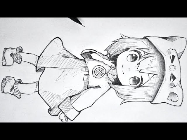 Cute Chibi Girl Easy Full Body