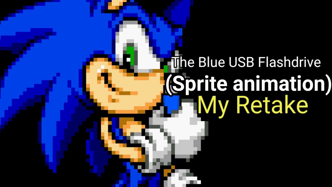The Blue USB Flashdrive my Retake (Sprite animation) - YouTube