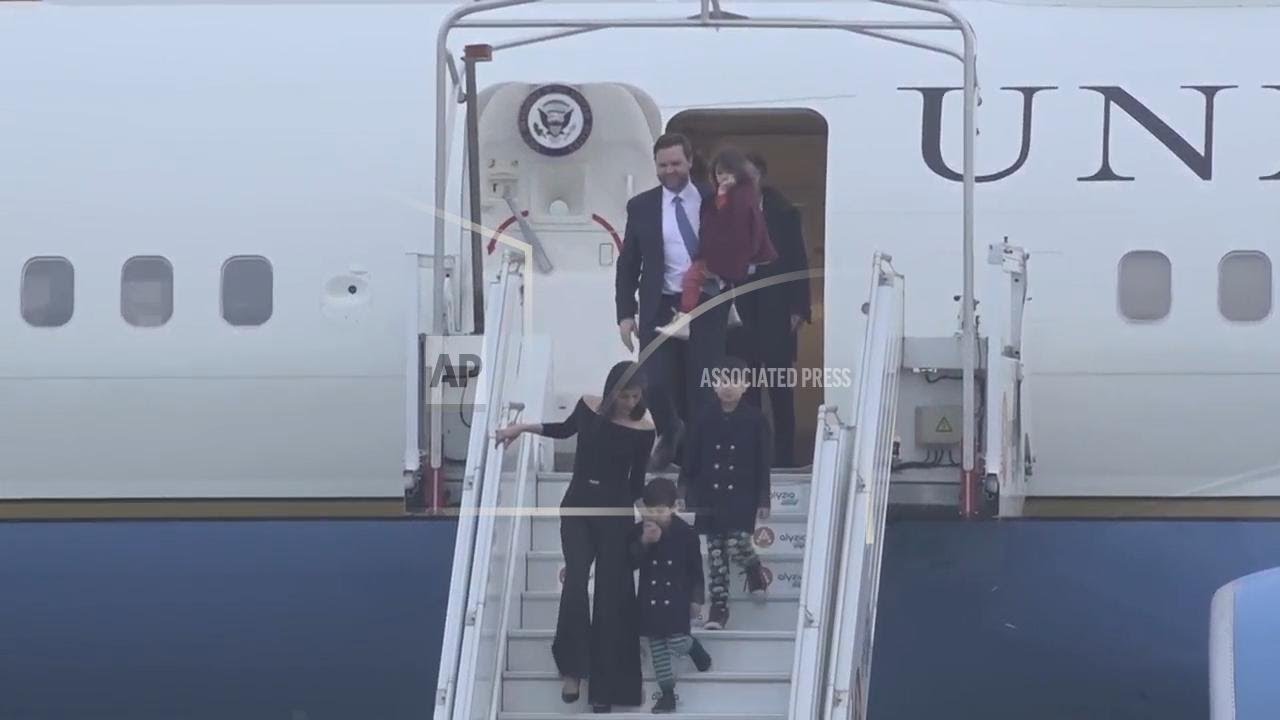 US Vice President Vance arrives in Paris for the AI summit - YouTube