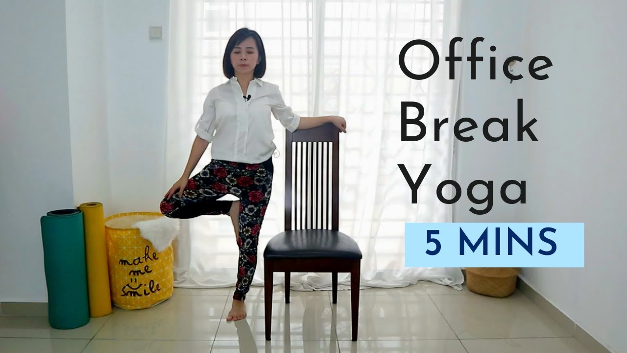 5 Mins Office Break Yoga - Yoga Ketika Istrirahat Kerja - YouTube