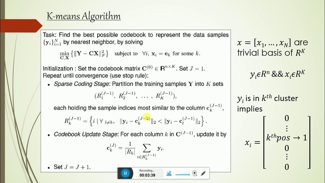 K SVD Algorithm (No Audio; Prj Slides) Design Over complete dictionaries for Sparse ...
